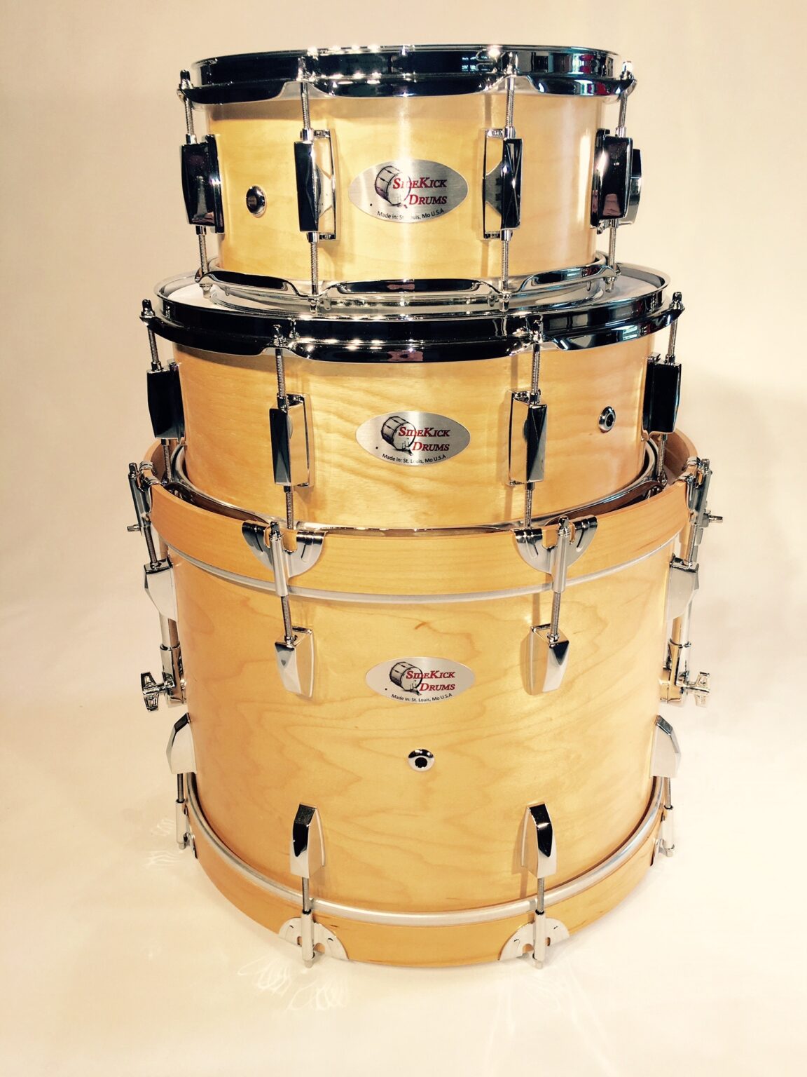 Skinny Small Drum Set Shell Pack - Maple | Side Kick Drums